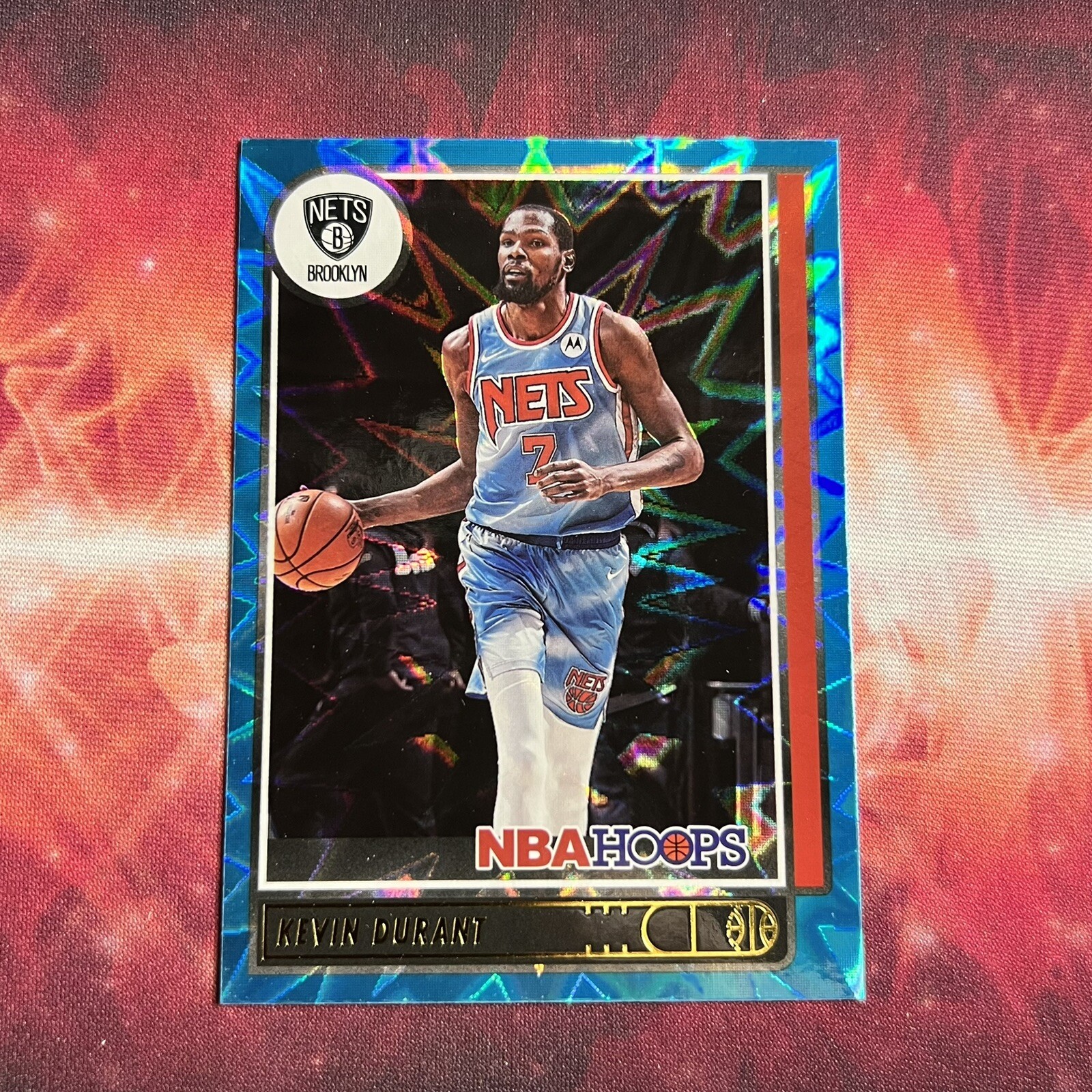 2021 2021-22 Panini NBA Hoops Teal Explosion #87 Kevin Durant New ...