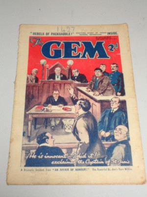 GEM #1427 JUNE 22ND 1935 BRITISH WEEKLY COMIC TOM MERRY ORIGINAL ...