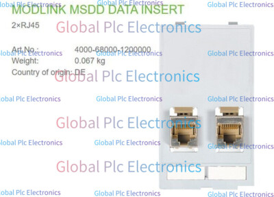 4000-68000-1200000 MURR MODLINK MSDD DATA INSERT 2×RJ45 100% NEW | eBay