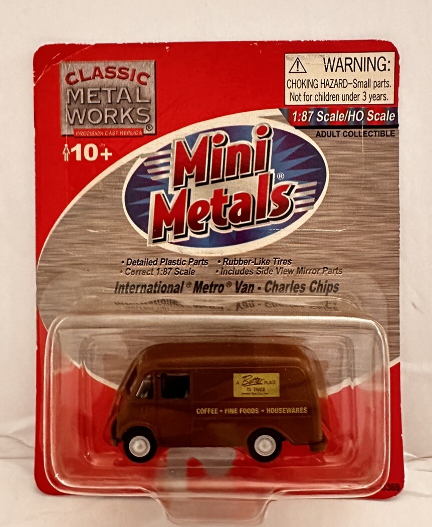 Mini Metals 1:87 HO Scale International Metro Van Charles Chips | eBay
