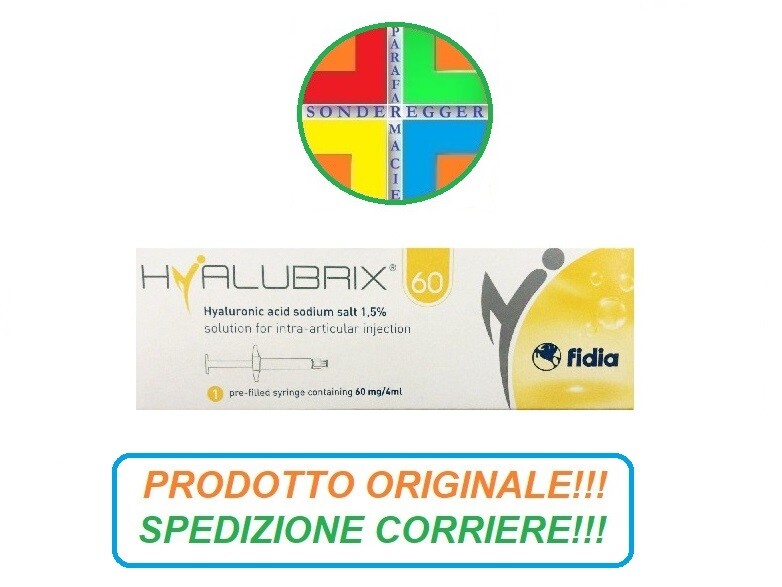 HYALUBRIX 60 Siringa preriempita 60 mg/4 ml - FIDIA ORIGINALE-SCAD.09/ ...