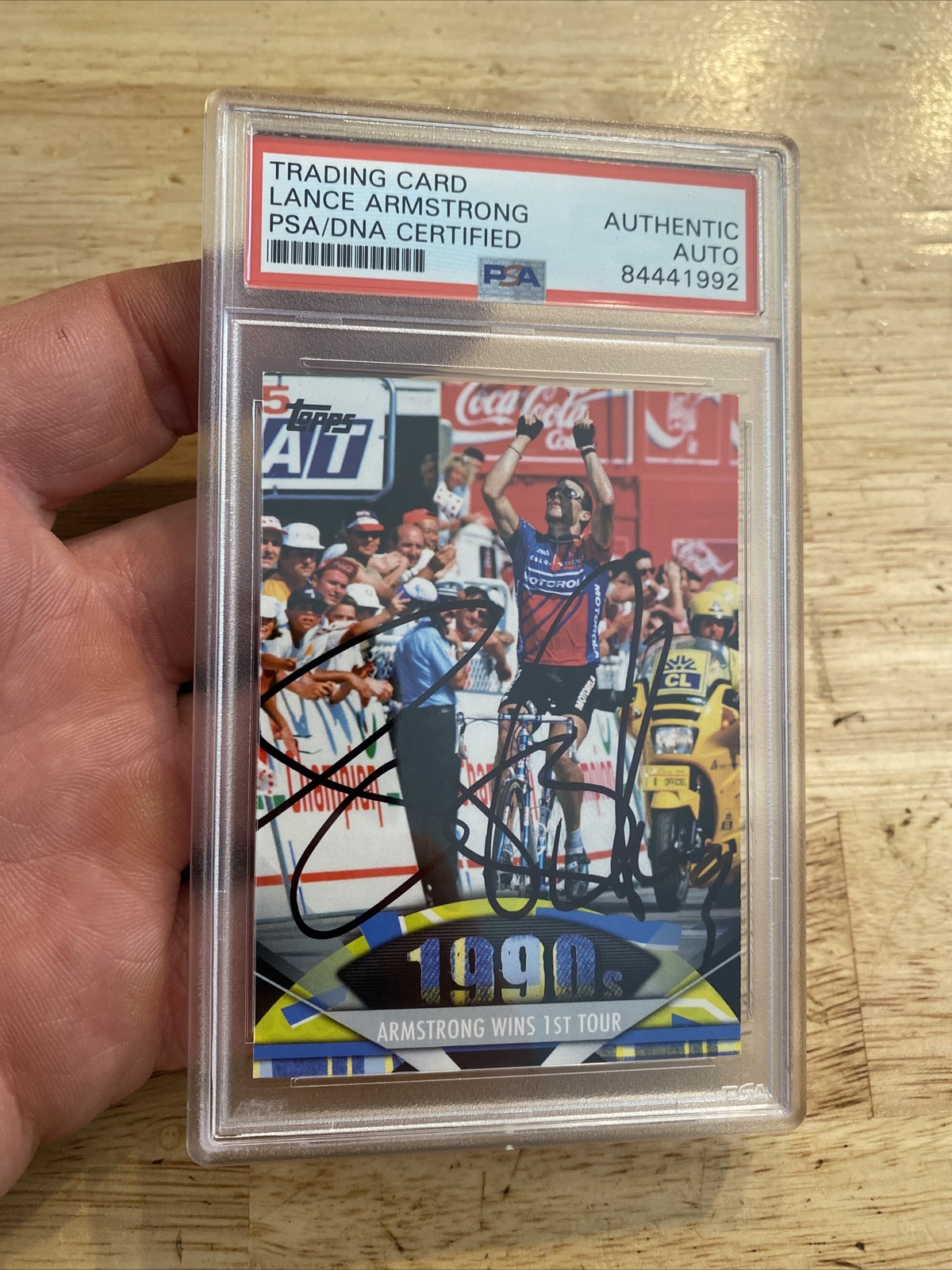 Lance Armstrong AUTOGRAPH PSA DNA Authentic Tour De France Biker Auto ...