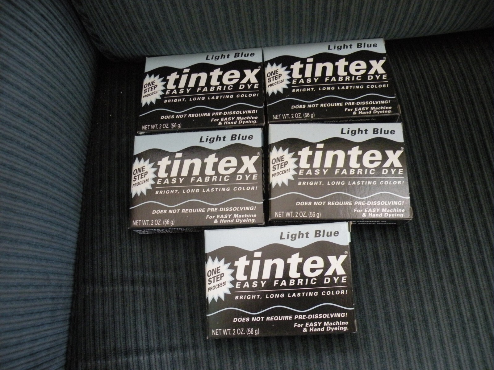 Tintex Fabric Dye 550-008 2oz. PALE BLUE pack lot of 5 boxes NEW | eBay