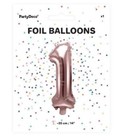 Age 21 Rose Gold Numeral foil Balloons air fill only. 21st birthday ...