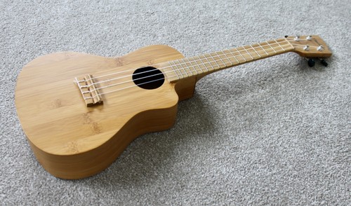 Paulele Bamboo Concert Cut Away Ukulele Introduced In Early 2000's ...