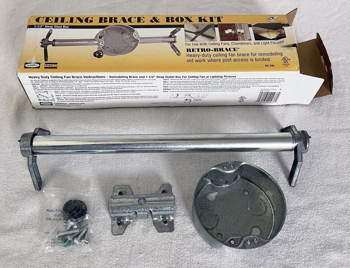 Old Work Ceiling Fan Brace Kit How To Replace A Ceiling Fan (with