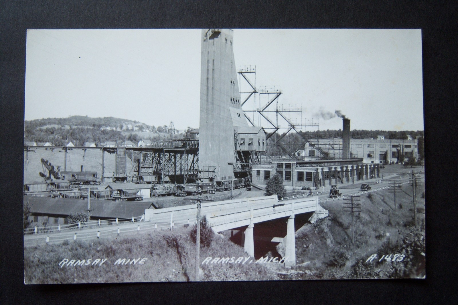 Vintage RAMSAY MINE, RAMSAY, MICHIGAN postcard RPPC 1930-1950 card | eBay