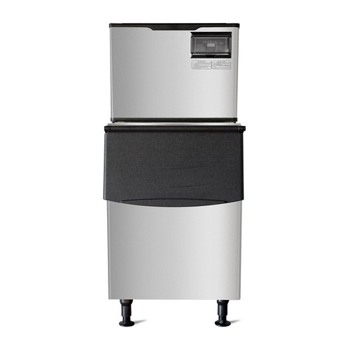Commercial Ice Maker Machine, 500 lbs Ice Makers with 375lbs Storage ...