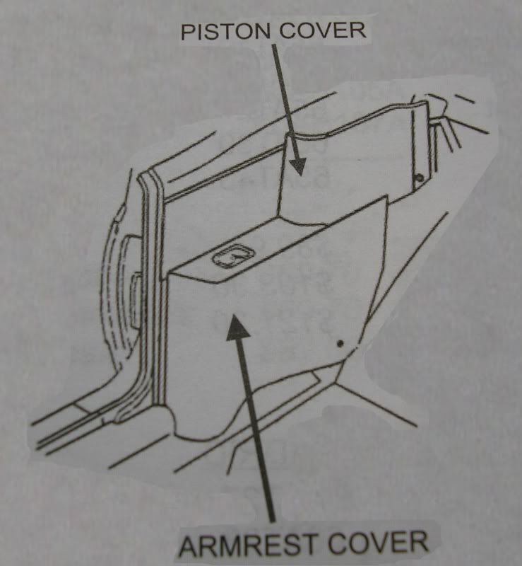 1965 1967 Pontiac Fullsize & Chevy Impala /SS Convertible Rear Armrest ...