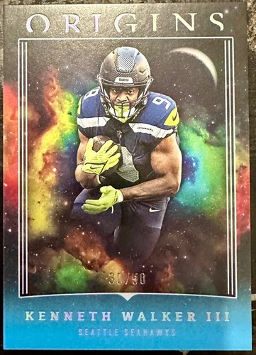 Kenneth Walker III 2023 Panini Origins Teal #79 SN /50 Seattle Seahawks ...