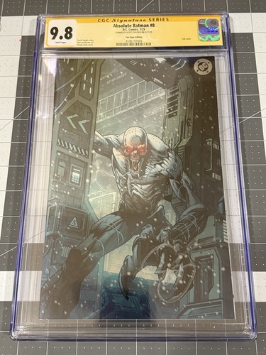 ABSOLUTE BATMAN #8 DANNY EARLS FOIL VARIANT SIGNED BY SNYDER CGC 9.8 ...