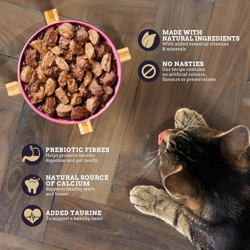 Webbox Naturals Complete Senior (7+) Wet Cat Food, 60 x Meat & Fish (60 ...