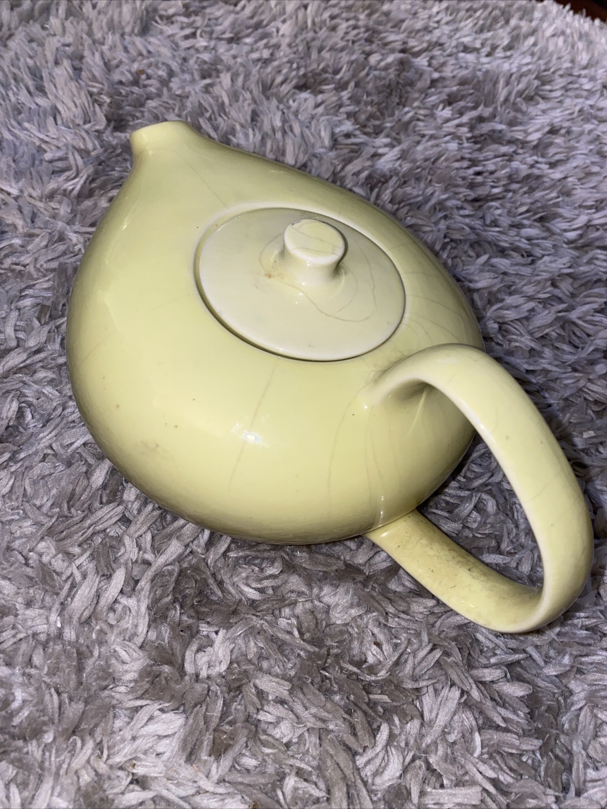 Russel Wright Large Teapot Oneida Series Lemon Yellow 6 Cups | eBay