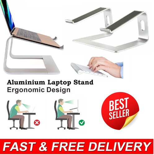 Laptop Desk Table Adjustable Foldable Portable Aluminium Stand Up Tray ...
