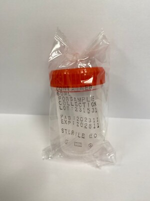 Urine Sample Collection Container 60mL - Sterile Specimen Bottle IVD CE ...