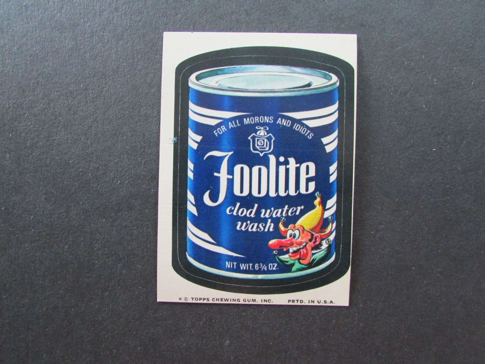 1974 Topps Wacky Packages 9th Series 9 Sticker Foolite | eBay