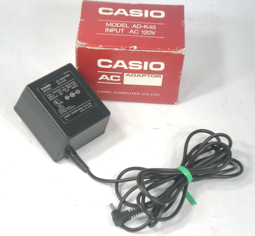 CASIO AD-K45 AC Power Supply Adapter Pocket TV Receiver AC 120V 60Hz ...