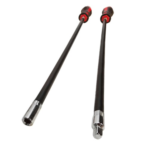 2 Pc 20'' Bendable 1/4'' Socket Bits Driver Set Long Reach Flexible ...