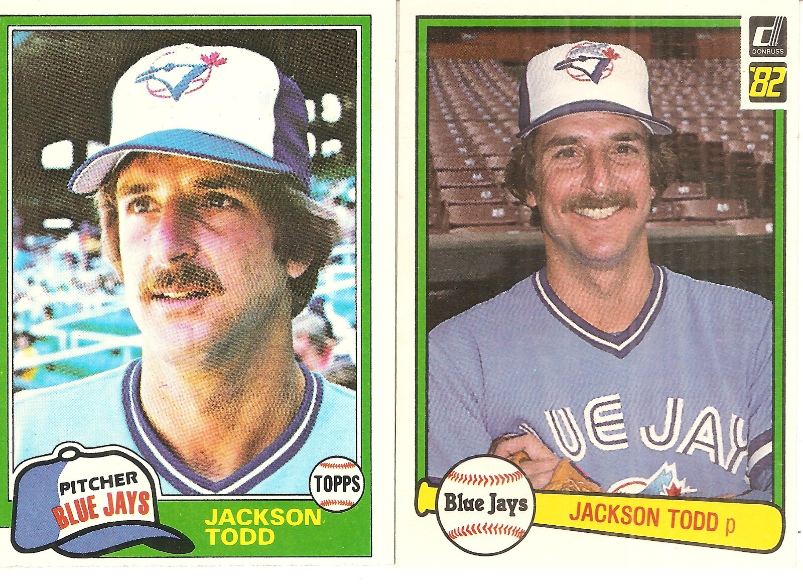 2 DIFFERENT CARD JACKSON TODD BASEBALL CARD LOT 452 | eBay