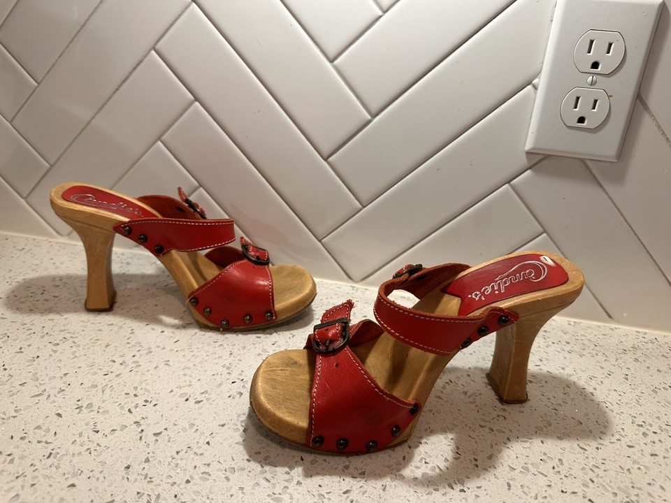 Vintage 1980's Candies in Original Box Sandals High Heels Slides Sexy ...