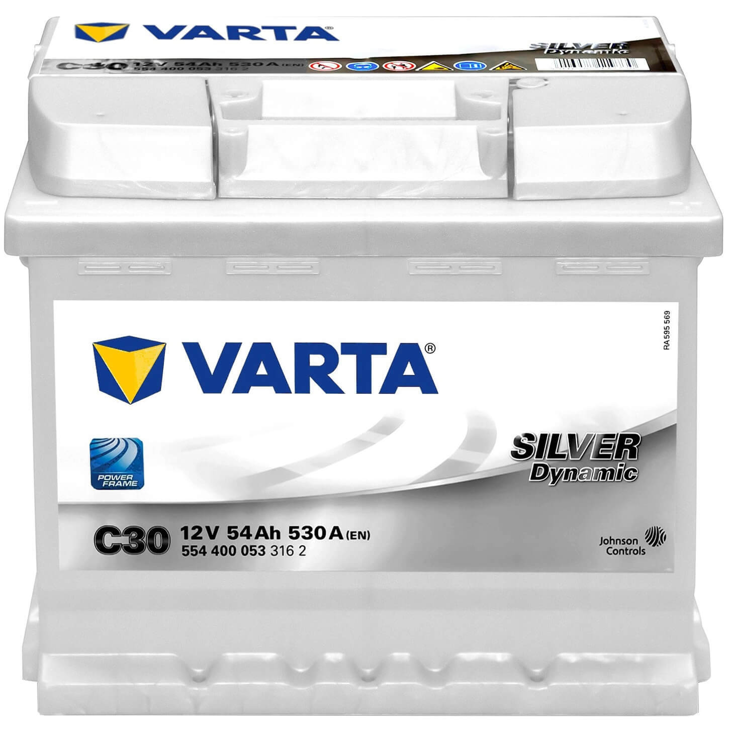 Autobatterie 12V 54Ah 530A/EN Varta C30 Silver Dynamic Starterbatterie ...