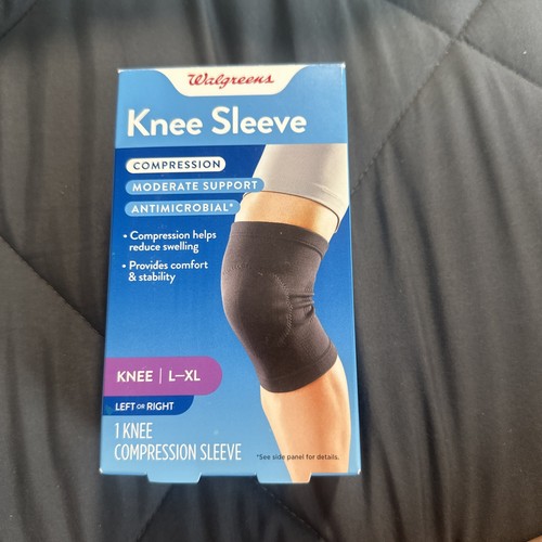 Walgreens~Moderate Support Compression Knee Sleeve~Size L/XL~Fits Left ...