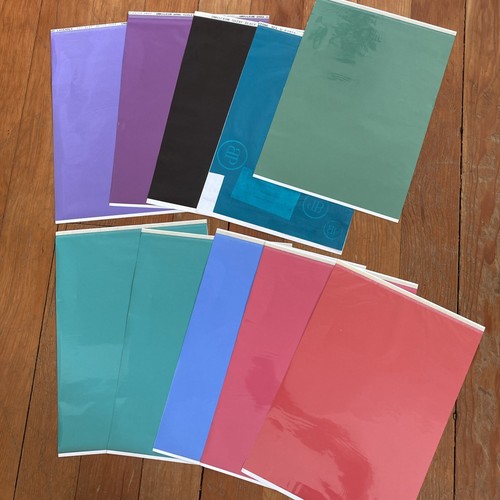 Pantone Omnichrom sheets, 1990, colors transfer to photocopy image w ...