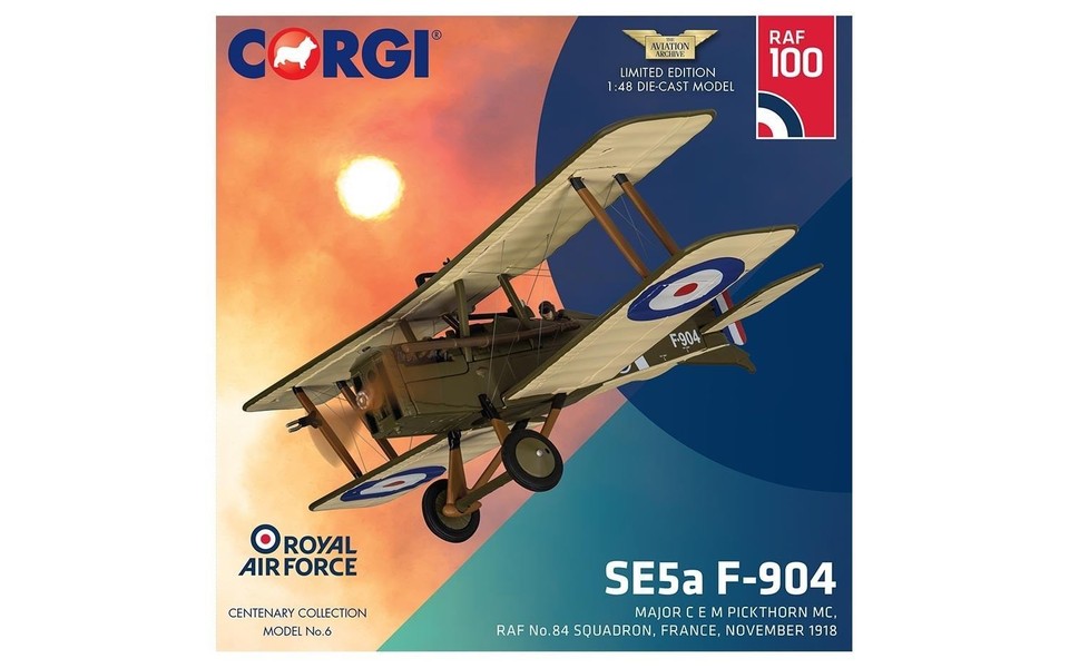 CORGI SE5a F-904, Major C E M Pickthorn RAF No.84 Sq, 1918~WWI~AA37708 ...