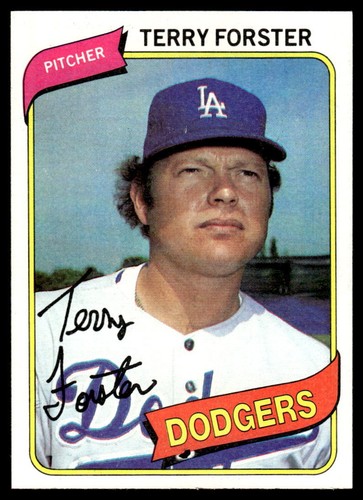 1980 Topps Terry Forster #605 Los Angeles Dodgers Baseball Card | eBay