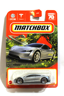 Matchboox 1/64 Tesla Roadster Silver NEW | eBay