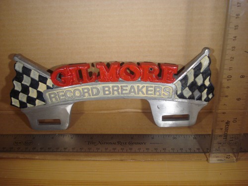 Gilmore The Record Breaker License Plate FOB Topper Wall Car ...