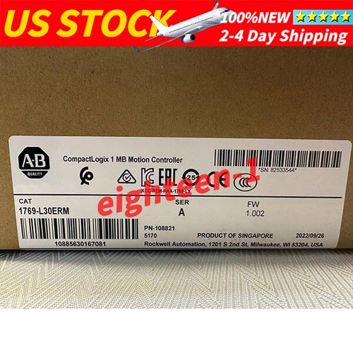 New Sealed Allen Bradley 1769-L30ERM /A CompactLogix 1 MB Controller ...