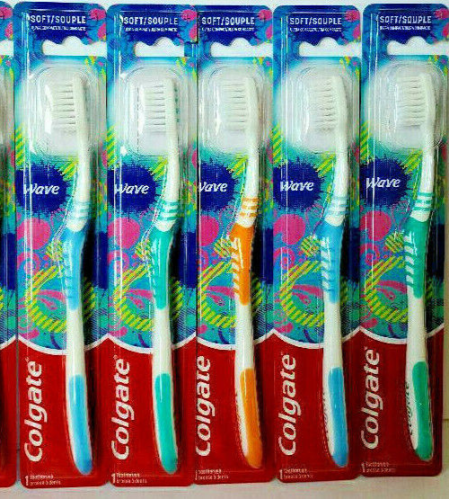 (4) Colgate Wave Youth Ultra Compact Head Soft Toothbrushes Bulk Lot ...
