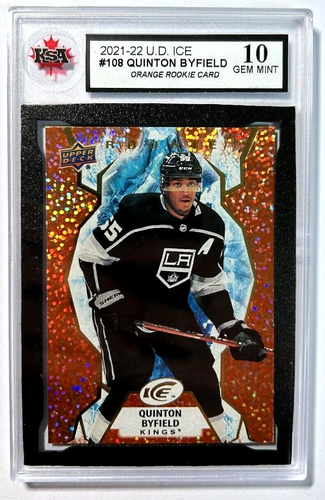 2021-22 Upper Deck Ice Quinton Byfield #108 Rookie Orange | KSA GEM ...