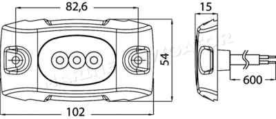 Underwater LED light 12/24V blue - 1 PZ Osculati 13.276.02 - 1327602 ...