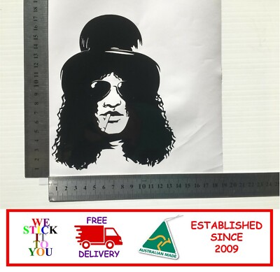 SLASH BUMPER STICKER, VINYL DECAL, 9 colours, Brand new | eBay
