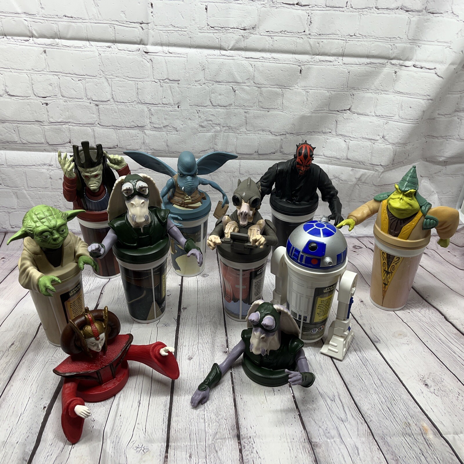 Star Wars Episode 1 Cups Toppers 1999 Taco Bell, Pizza Hut, KFC, Lot Of ...