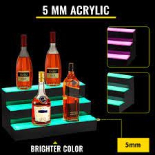 Customized Designs 24" 3 Step Tier LED Lighted Shelves Illuminated ...