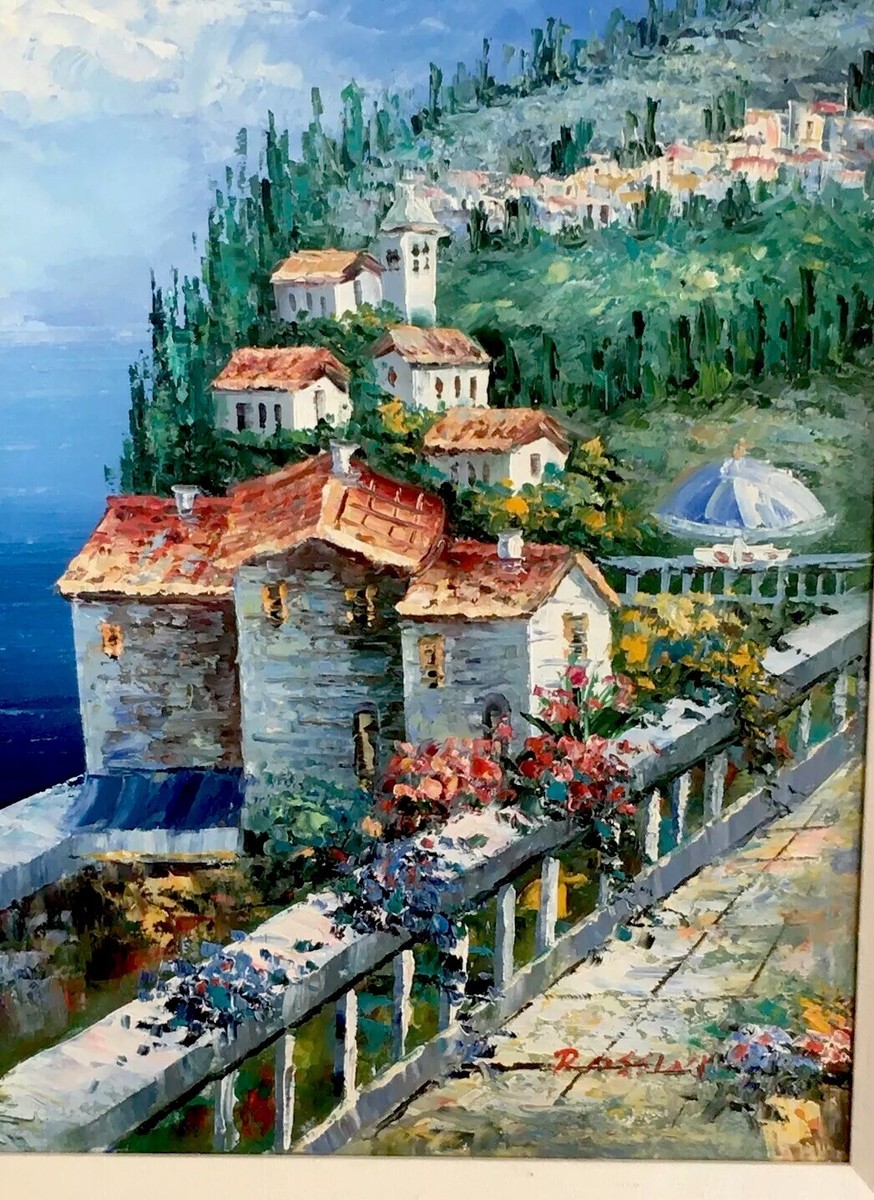 Oil Paintings Of Italy Italy Original Italy Landscape Oil Painting