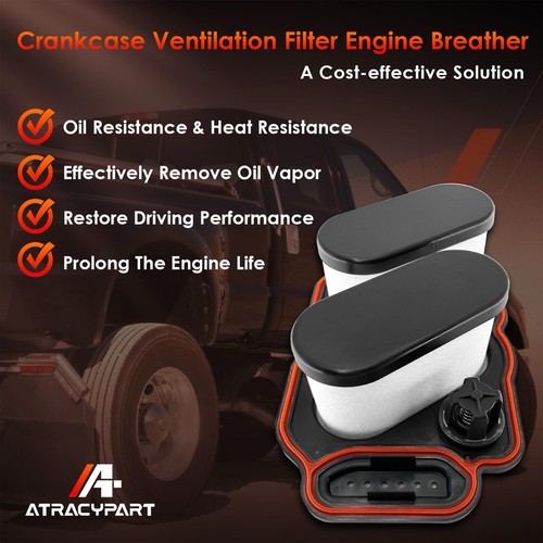 6.7L Crankcase CCV Filter, Compatible With DRW Type Ford 2016-2019 F650 ...