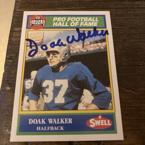 Doak Walker Signed 1990 Swell Greats | eBay
