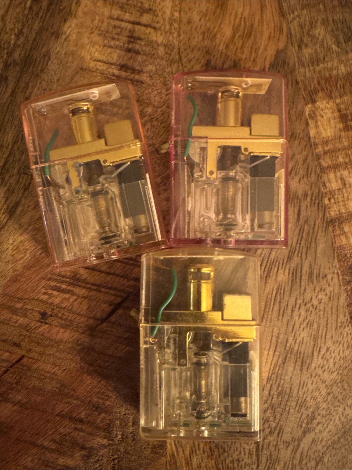 Rare Novelty Lighter Pink Transparent Clear 80s 90s Blinking Refillable ...