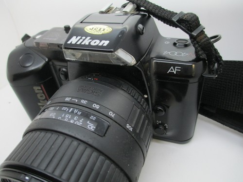 Nikon N4004 F401 F-401 35mm SLR film camera + AF Zoom Lens TESTED ...