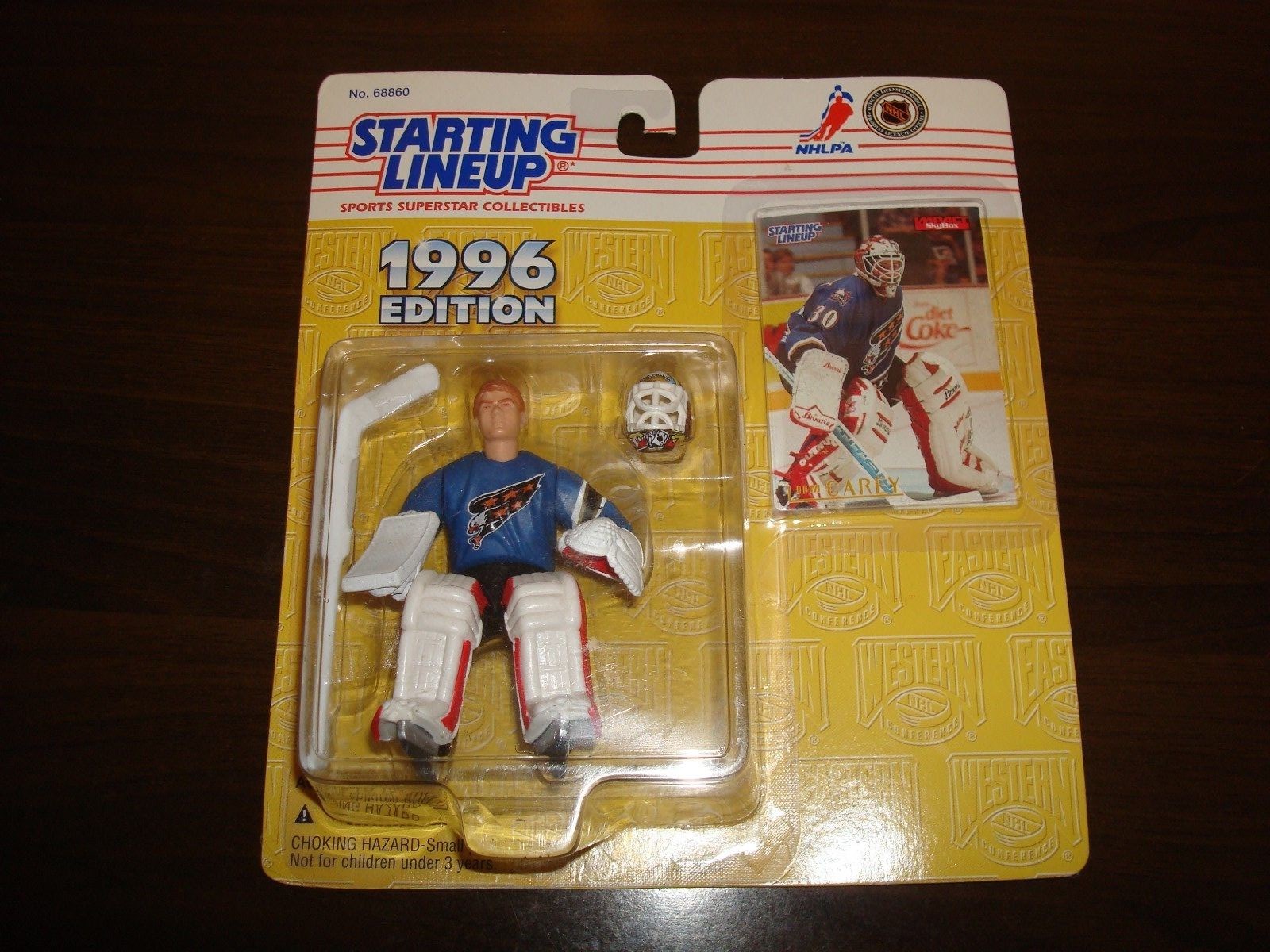 1996 Jim Carey Washington Capitals Rookie Edition Hockey Starting ...