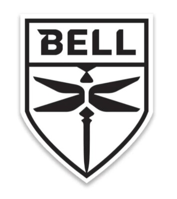 Bell Helicopter Shield Logo w/ Dragonfly 4 in Sticker/Decal Die Cut ...