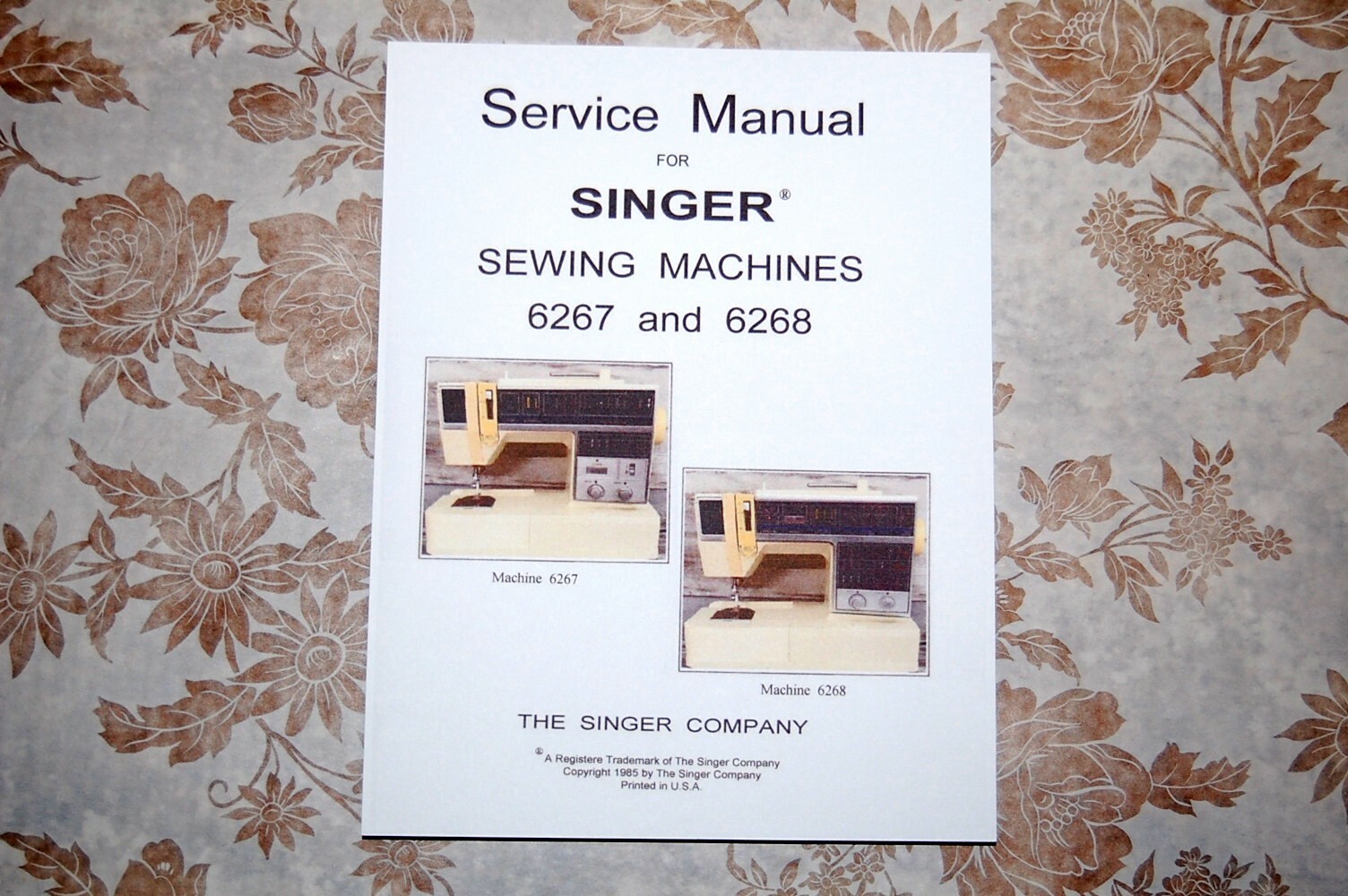 Complete 230-page Service Manual on CD for Singer 6267 and 6268 Sewing ...