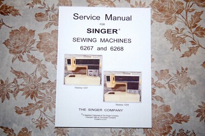 Complete 230-page Service Manual on CD for Singer 6267 and 6268 Sewing ...