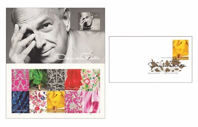 USA FOREVER Stamps _ OSCAR DE LA RENTA _ 10 Stamps + One Envelop/Stamp ...