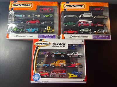 Matchbox 2005 2006 2007-09 10-Packs Lot of 3 30 Vehicles Limited ...