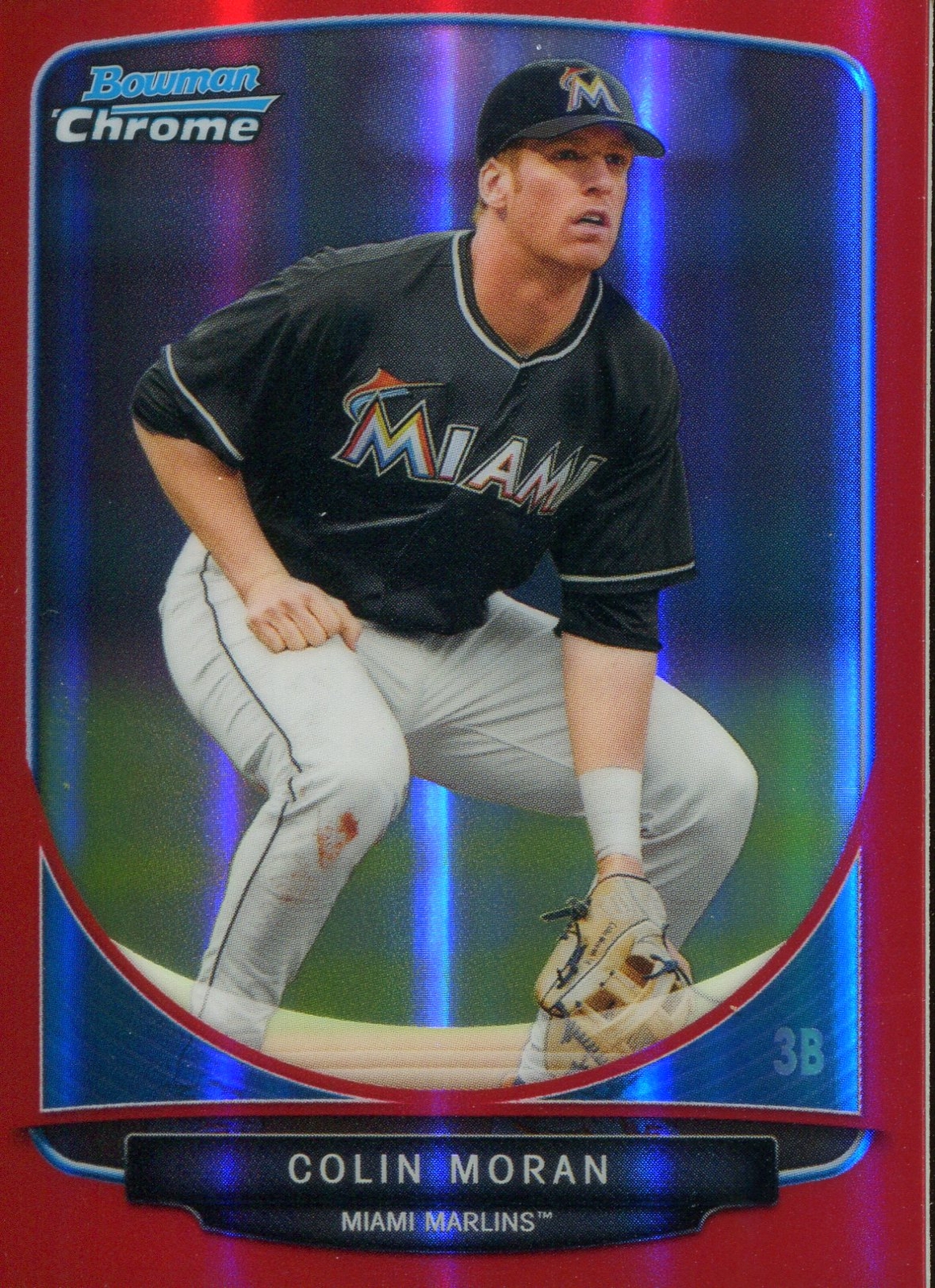 COLIN MORAN ~ 2013 Bowman Chrome Mini Baseball Red Refractors #220 (#7/ ...